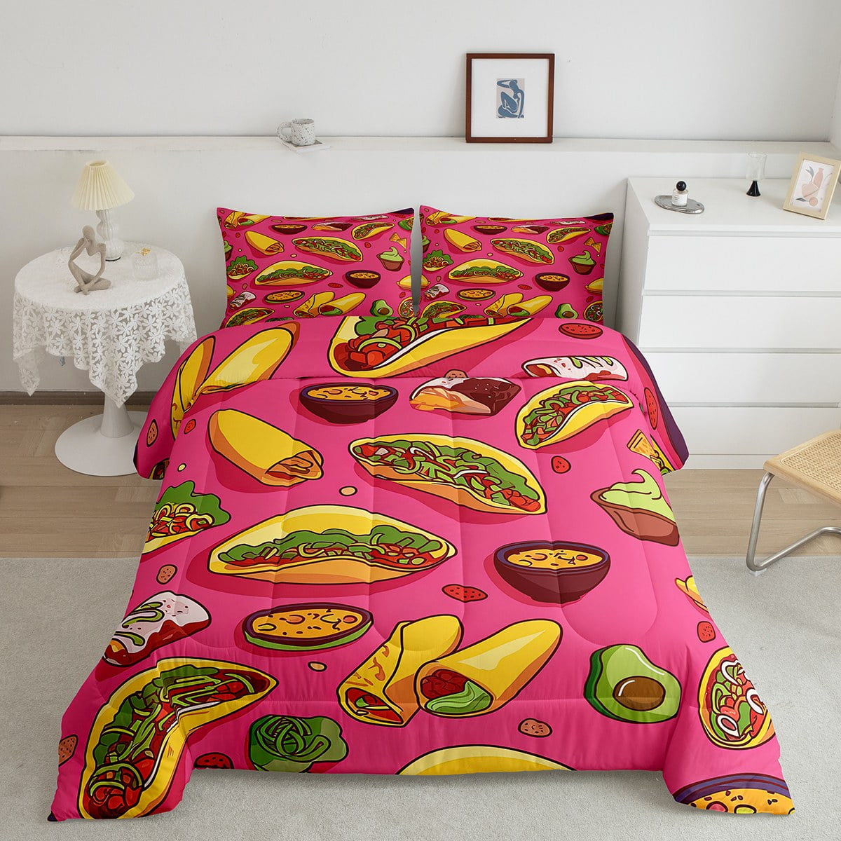 Mexican Cuisine Burritos Bedding Comforter Sets Mexican Party ...