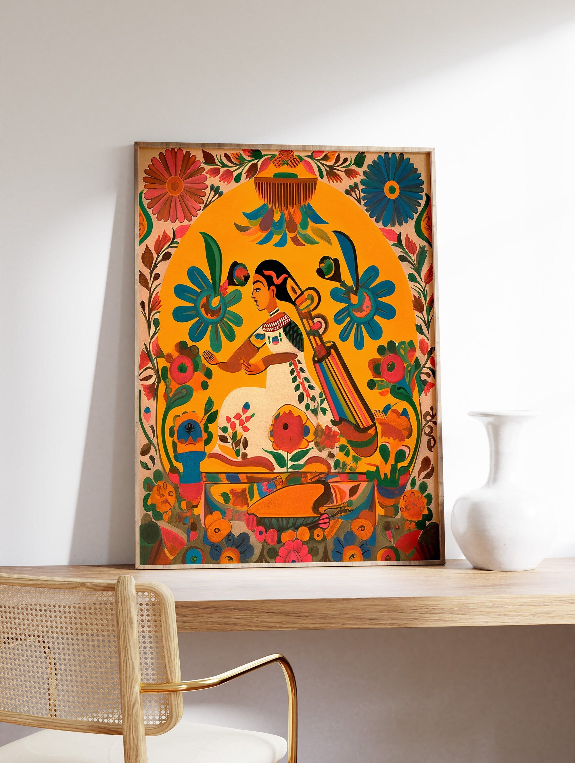 Mexican Culture Poster, Colourful Mexican Art Prints, Traditional ...