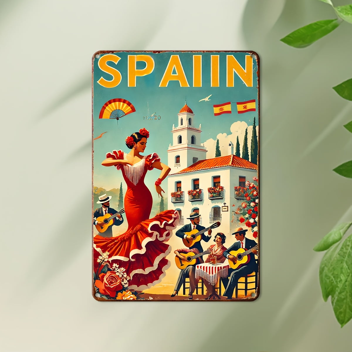 Mexican Dance Retro Metal Tin Sign Spanish Dancing Girl Vintage Sign ...