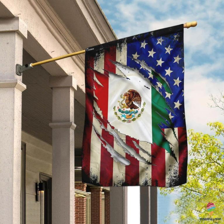 Mexican Day Half American Half Mexican Flag - Walmart.com