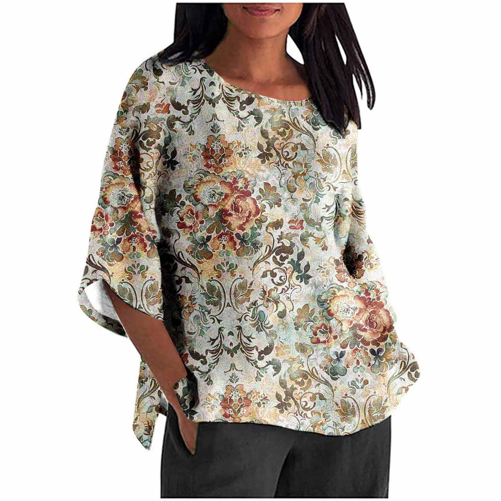 Mexican Embroidered Tops for Women Traditional Boho Tunics Bohemian ...