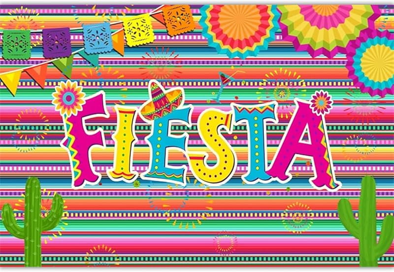 Mexican Fiesta Backdrop, Fiesta Cinco De Mayo Paper Flowers Photography ...
