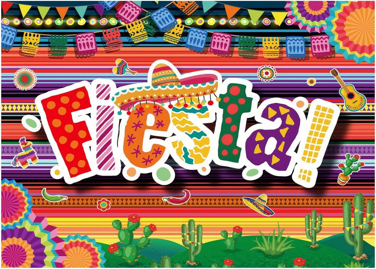 Mexican Fiesta Backdrop Fiesta Theme Photography Backdrop Mexican Theme ...