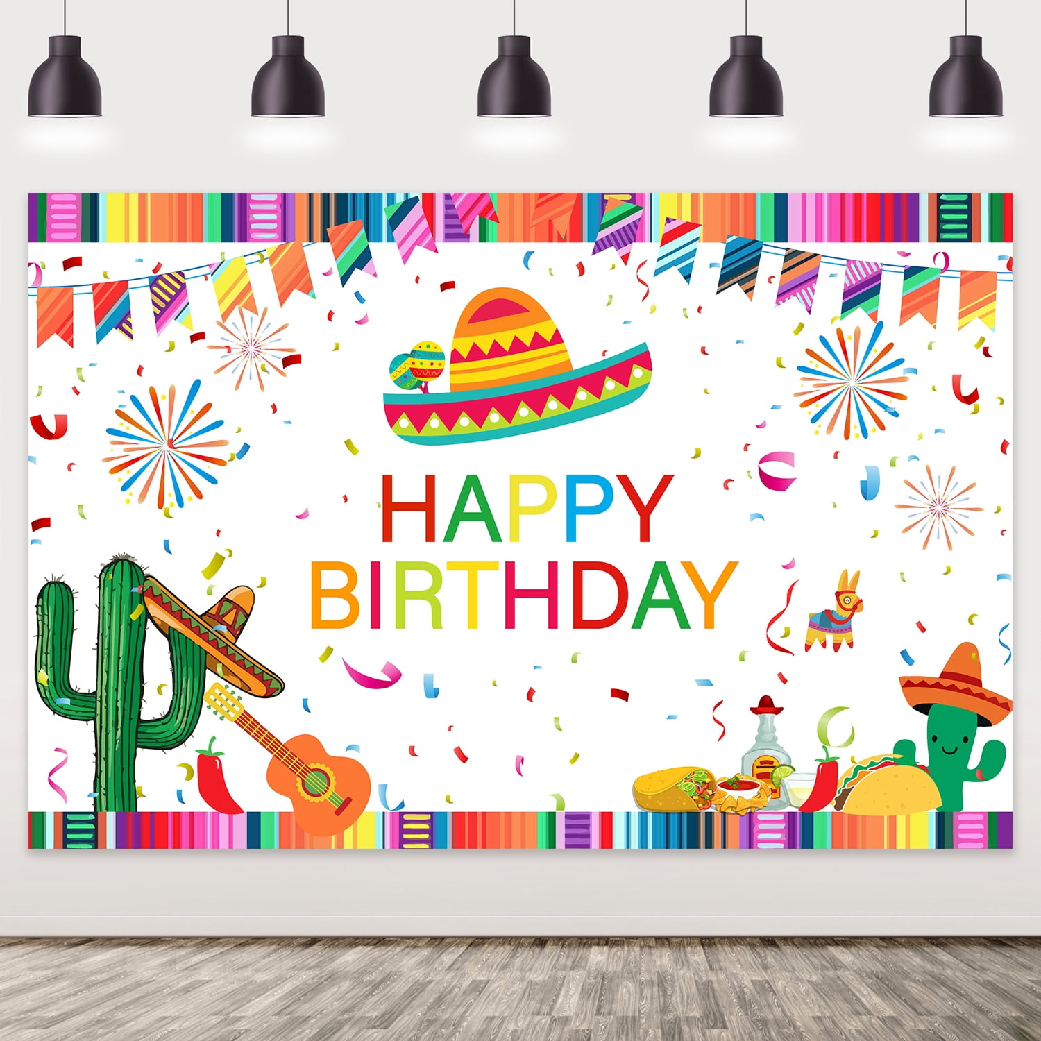Mexican Fiesta Birthday Party Decorations Fiesta Balloon Garland Kit ...