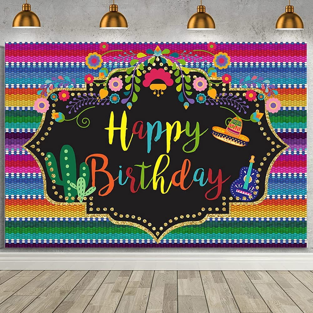 Mexican Fiesta Party Backdrop Mexican Birthday Backdrop Mexican Theme ...