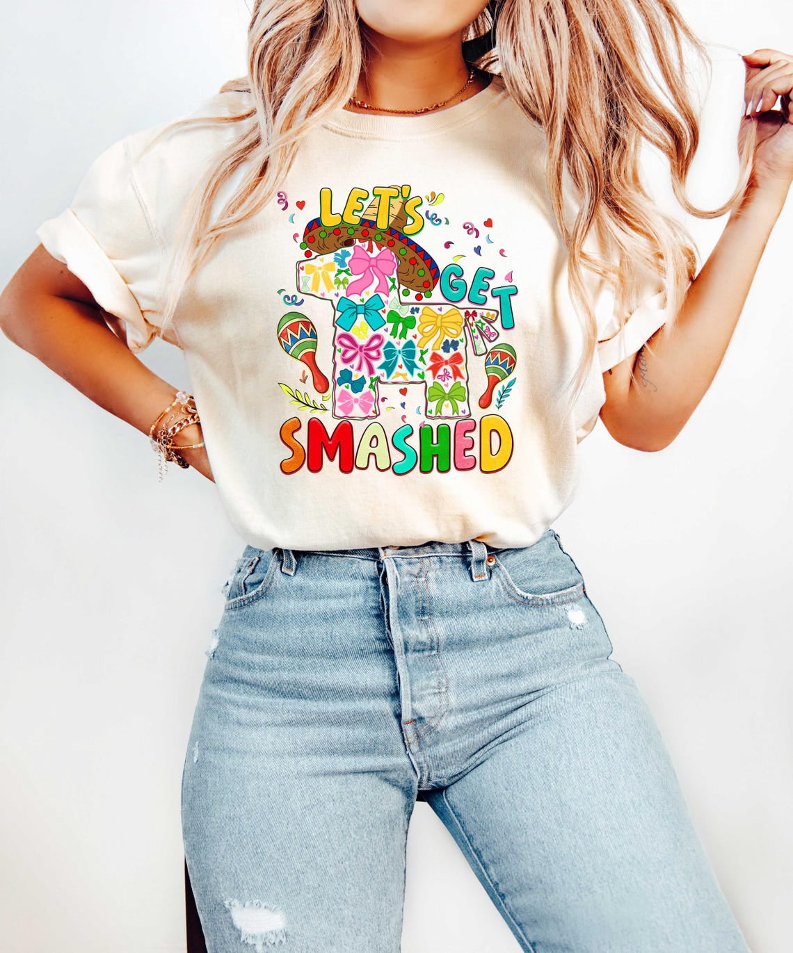 Mexican Fiesta Party Shirt, Lets Get Smashed Tee, Cinco De Mayo Shirt ...