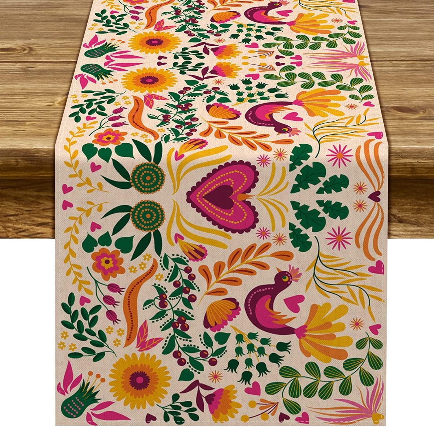 Mexican Fiesta Placemats Set of 4 Mexico Floral Cinco De Mayo Party ...