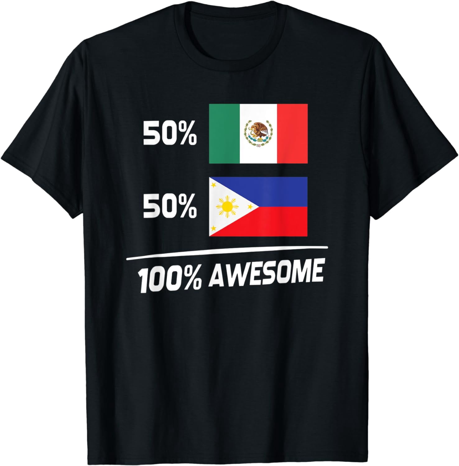 Mexican Filipino Flag Mexipino Mexico Philippines T-Shirt - Walmart.com