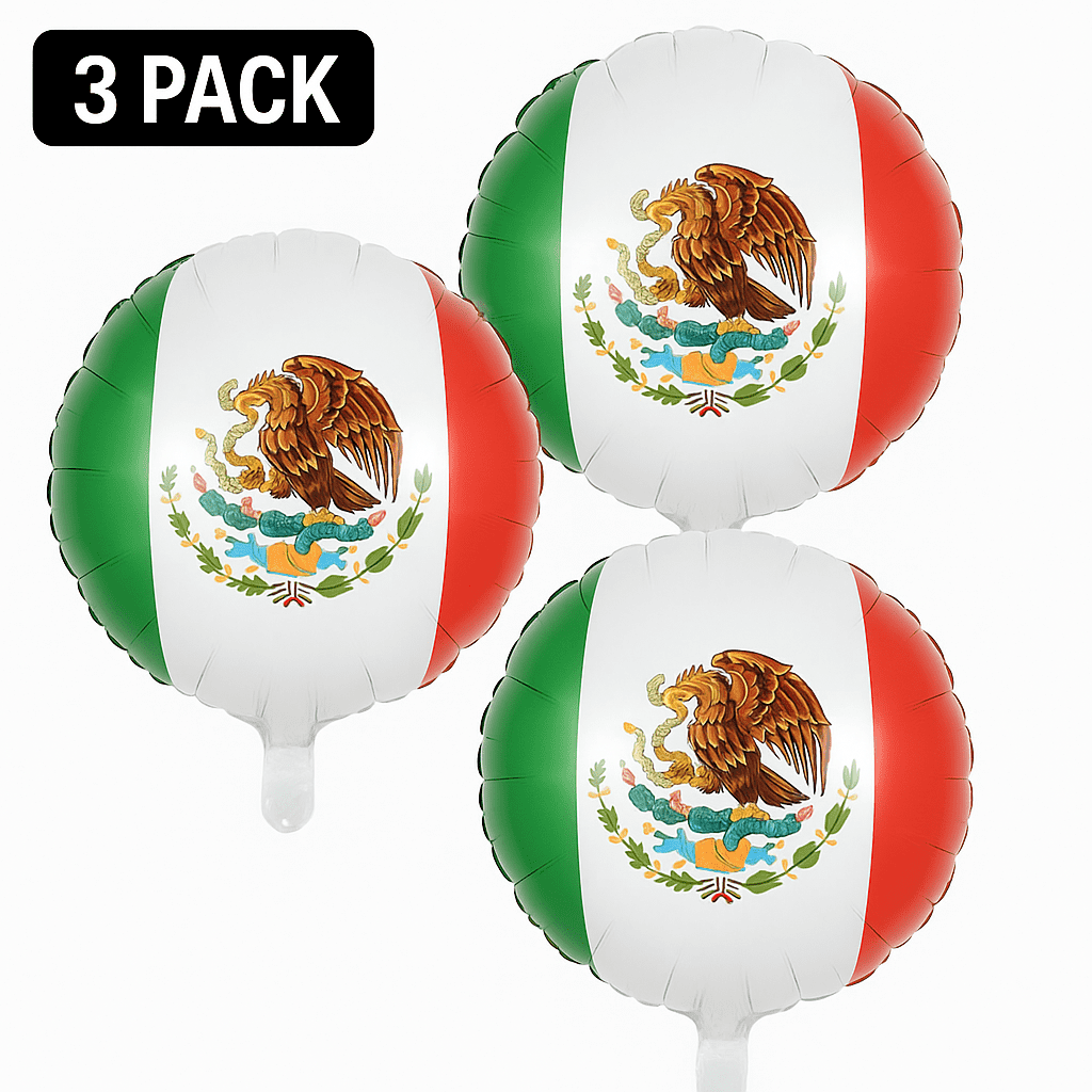 Mexican Flag Balloons Mylar Mexican Balloon - Walmart.com