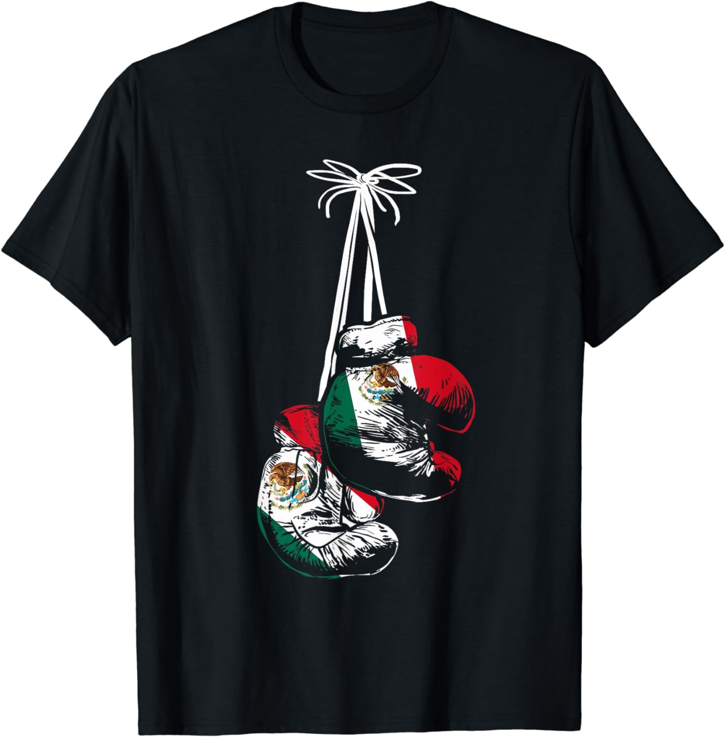 Mexican Flag Boxer Boxing Gloves Boxing T-Shirt - Walmart.com