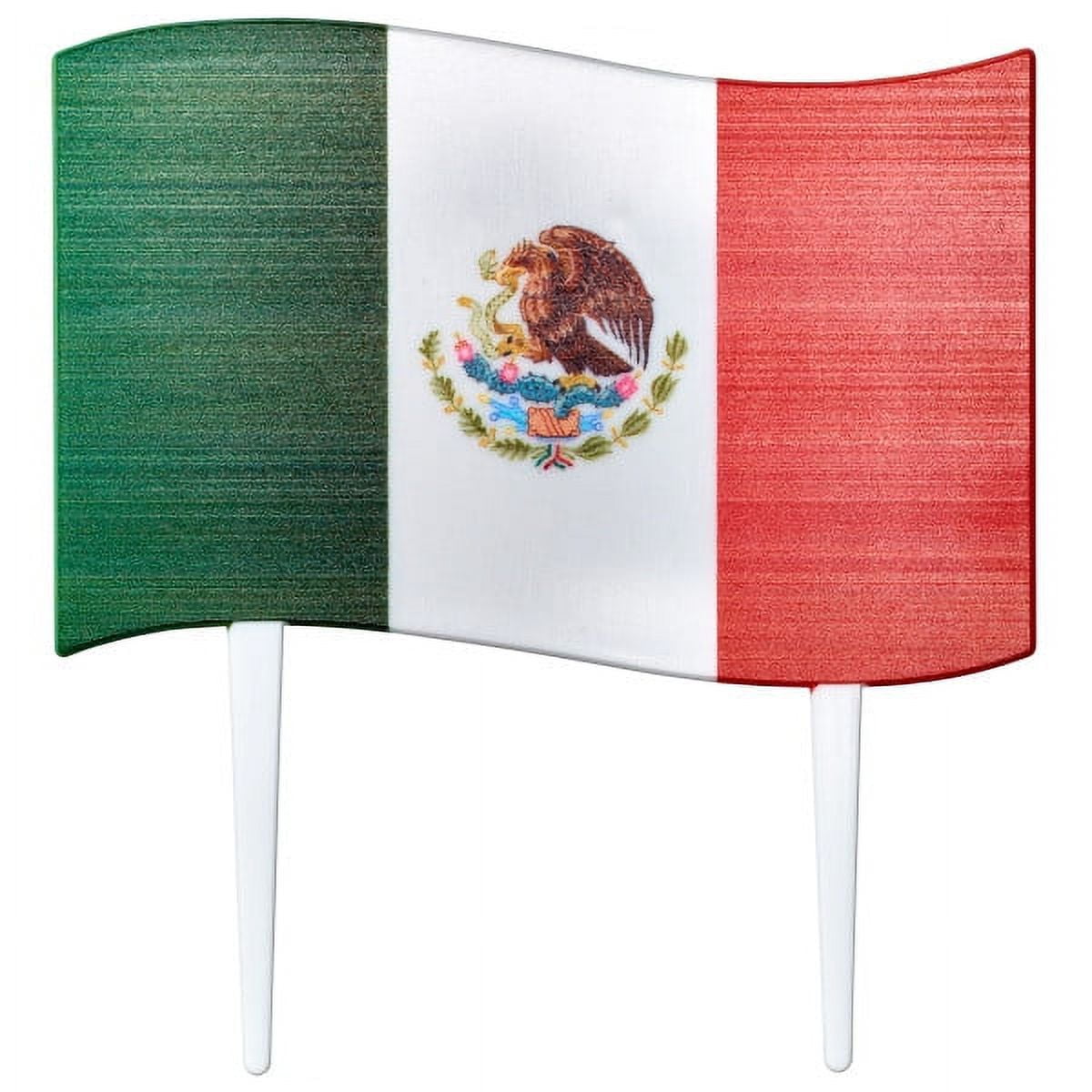 Mexican Flag Cake Decoration (1 piece) - Walmart.com