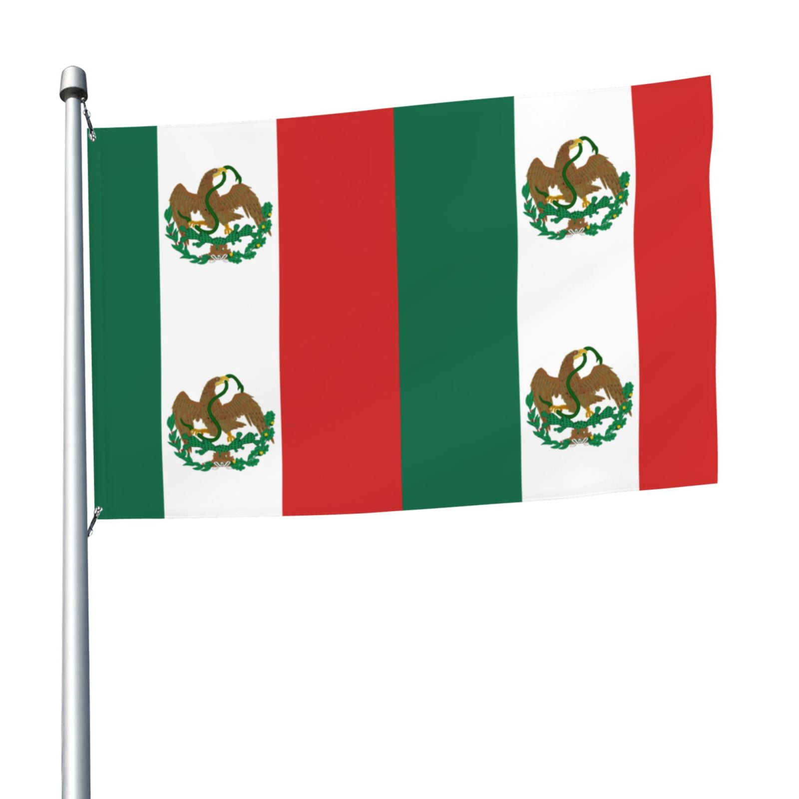 Mexican Flag Flag 5x8 Ft Print Vivid Color Outdoors Indoors Light ...