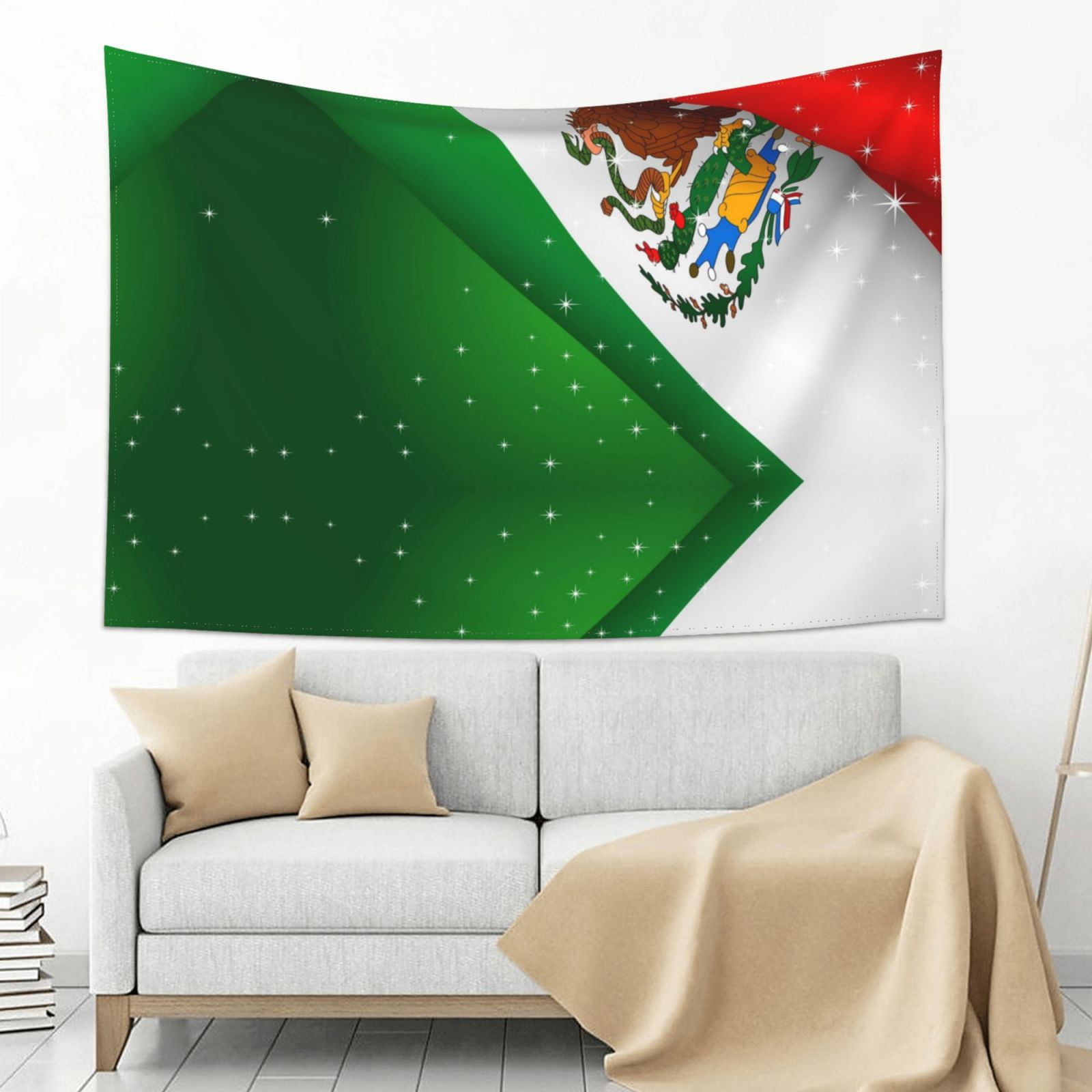 Mexican Flag Independence Day Tapestry Wall Hanging Backdrop For Living ...