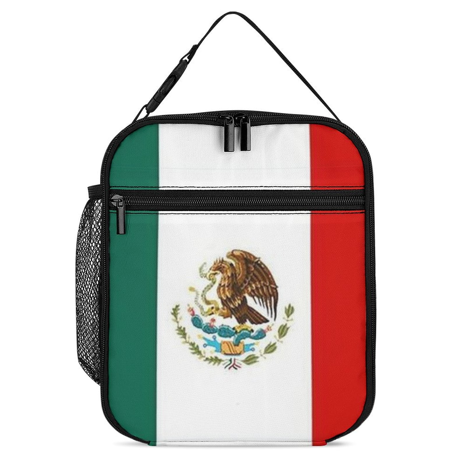 Mexican Flag Insulated Lunch Bag Lunch Box Reusable Lunch Bag Washable ...