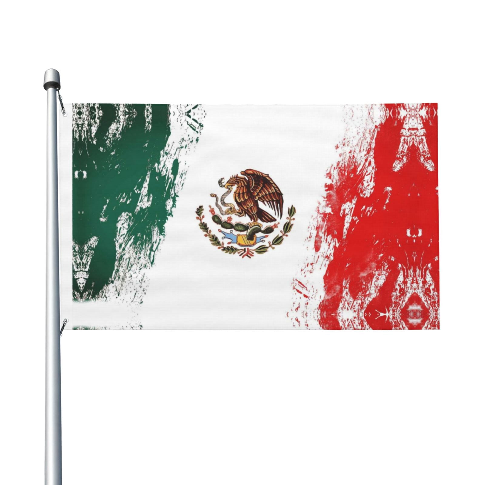 Mexican Flag Print Print Flag 3x5 Ft Outdoor Garden Flag Double Sided ...