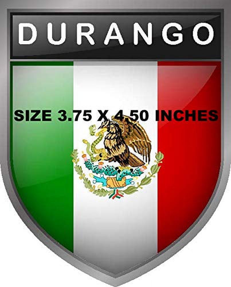 Mexican Flag Sticker Decal (PACK OF 2), Durango, Bandera DE Mexico ...