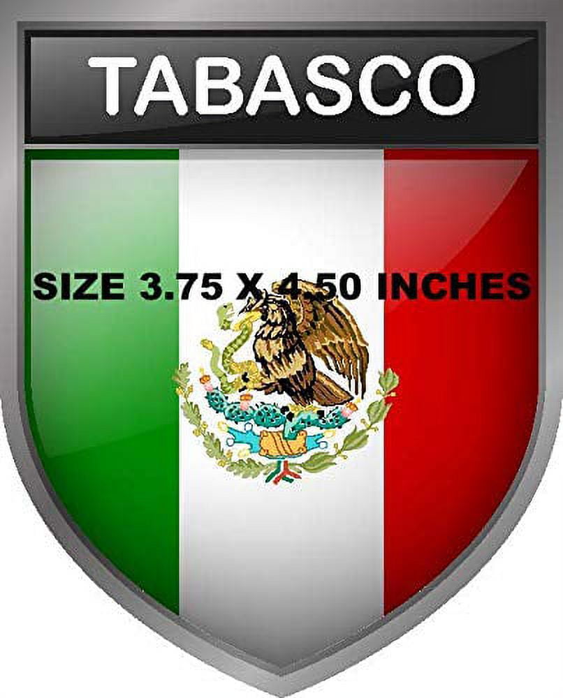 Mexican Flag Sticker Decal (PACK OF 2), Tabasco State, Bandera de Mexico - Walmart.com