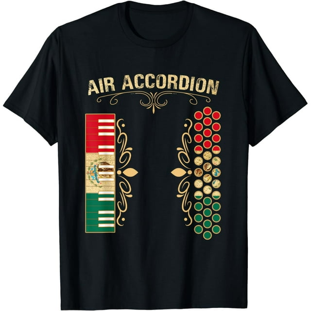 Mexican Flag Vintage Air Accordion Shirt for Latin Community - Walmart.com