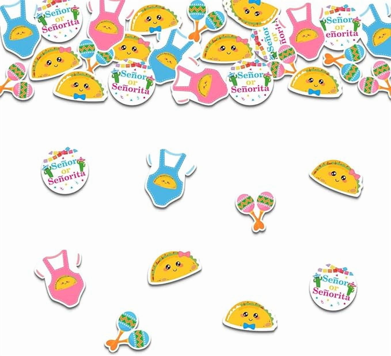 Mexican Gender Reveal Decorations, 200pcs Taco About A Baby Gender ...