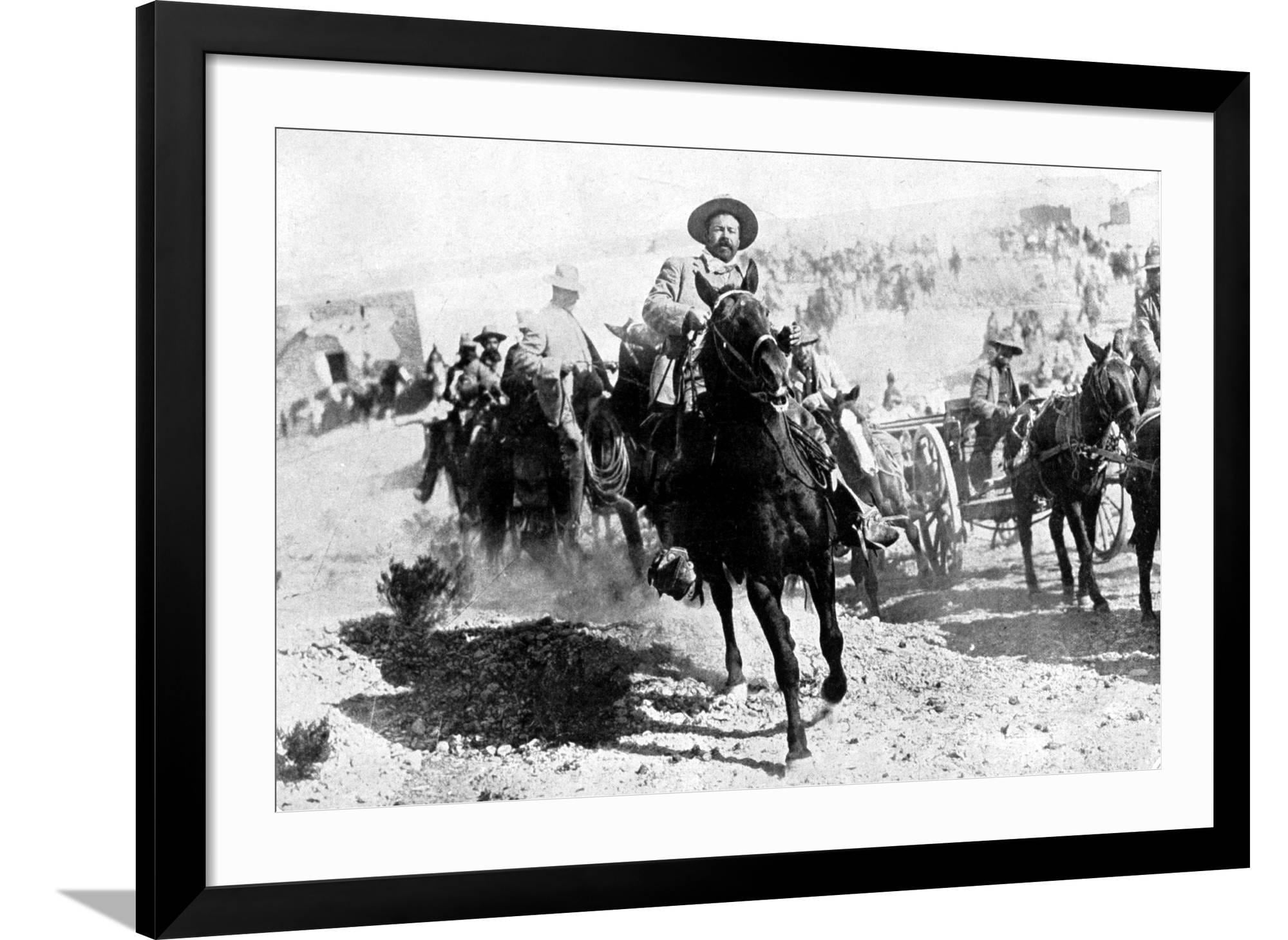 Art.com Mexican General Pancho Villa Riding with His Men after Victory ...