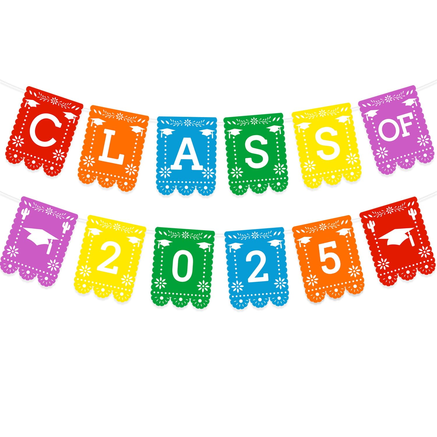 Mexican Graduation Banner Fiesta SSF20 Theme Class Of Garland Grad Cap College High School ...