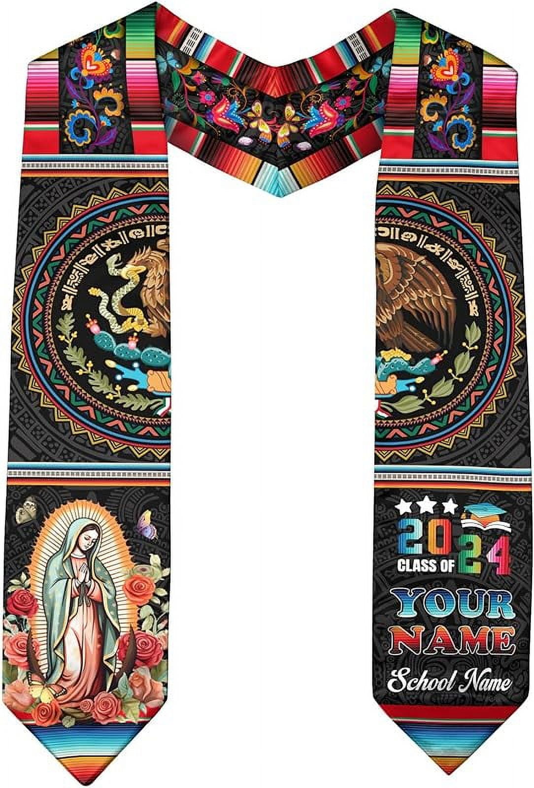 Mexican Graduation Sash, Mexican American Flag Graduation Sash 2024 ...