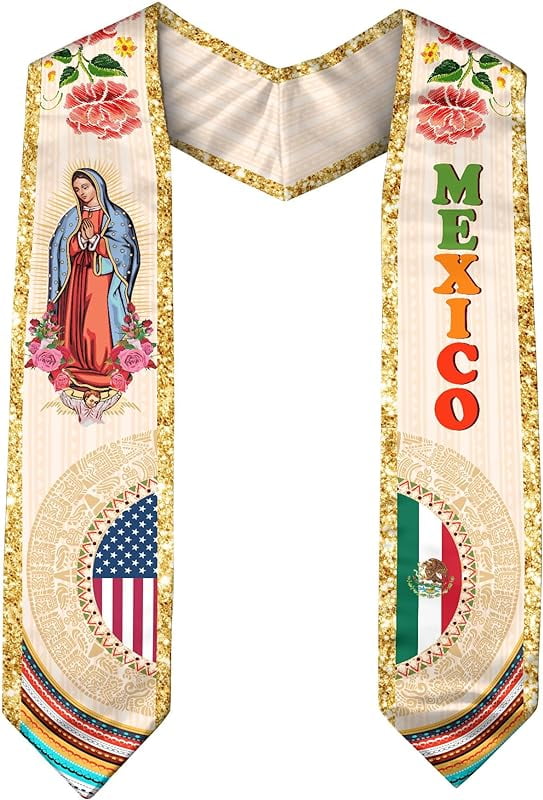 Mexican Graduation Sash, Mexican American Flag Graduation Sash 2024 ...