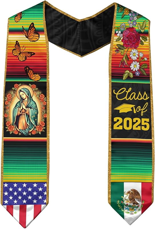 Mexican Graduation Sash, Mexico Graduation Stole 2025,Mexican American ...