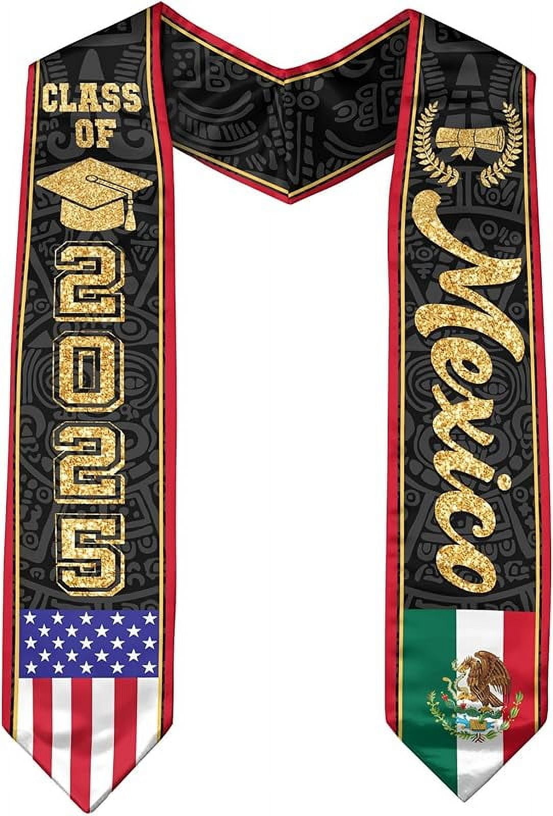 Mexican Graduation Sash, Mexico Graduation Stole 2025,Mexican American ...