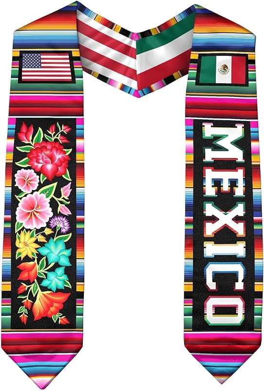 Mexican Graduation Sash, Mexico Graduation Stole 2025,Mexican American ...