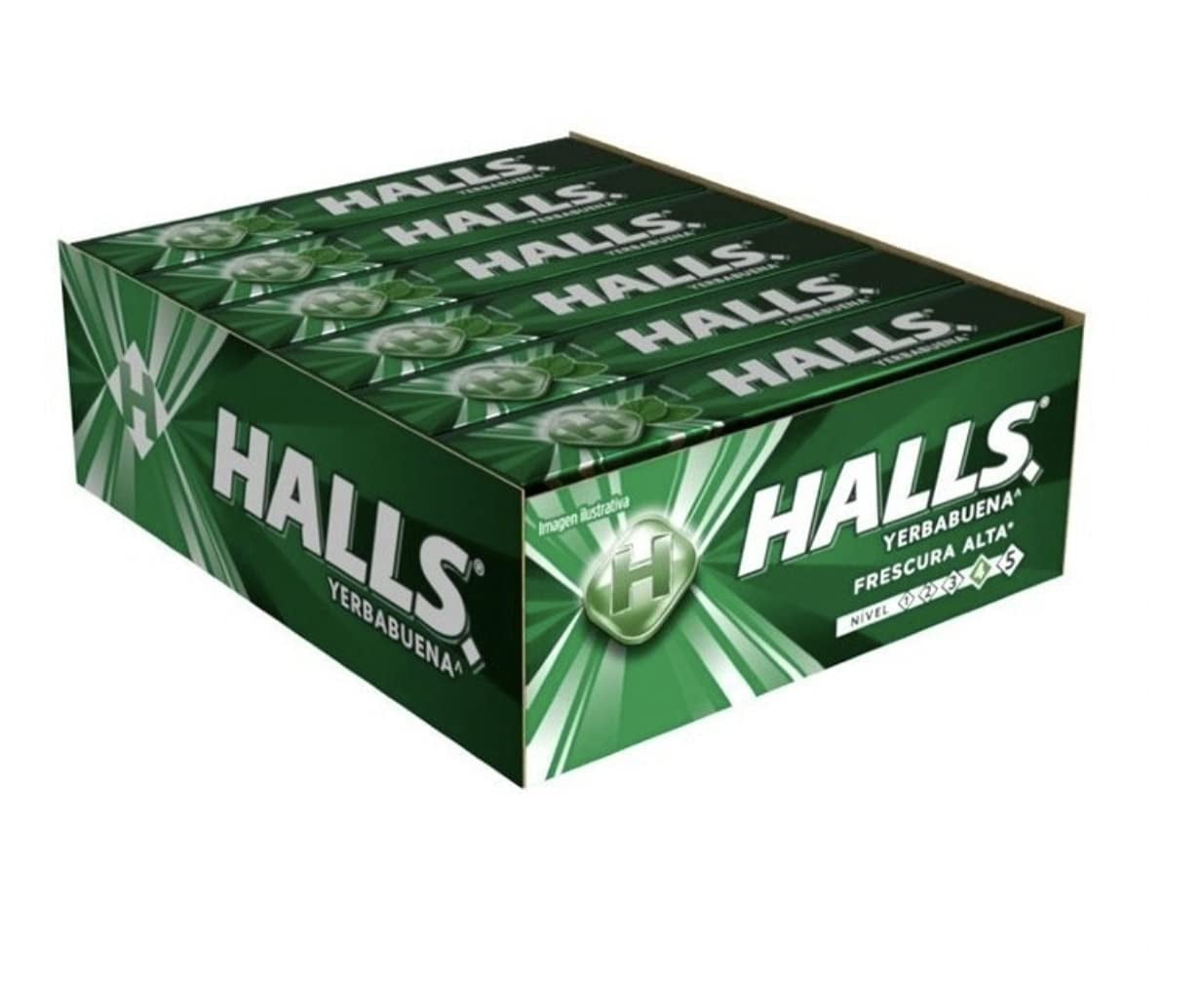 Mexican Halls Yerba Buena Spearmint Flavor (12 pack) Original Classic ...
