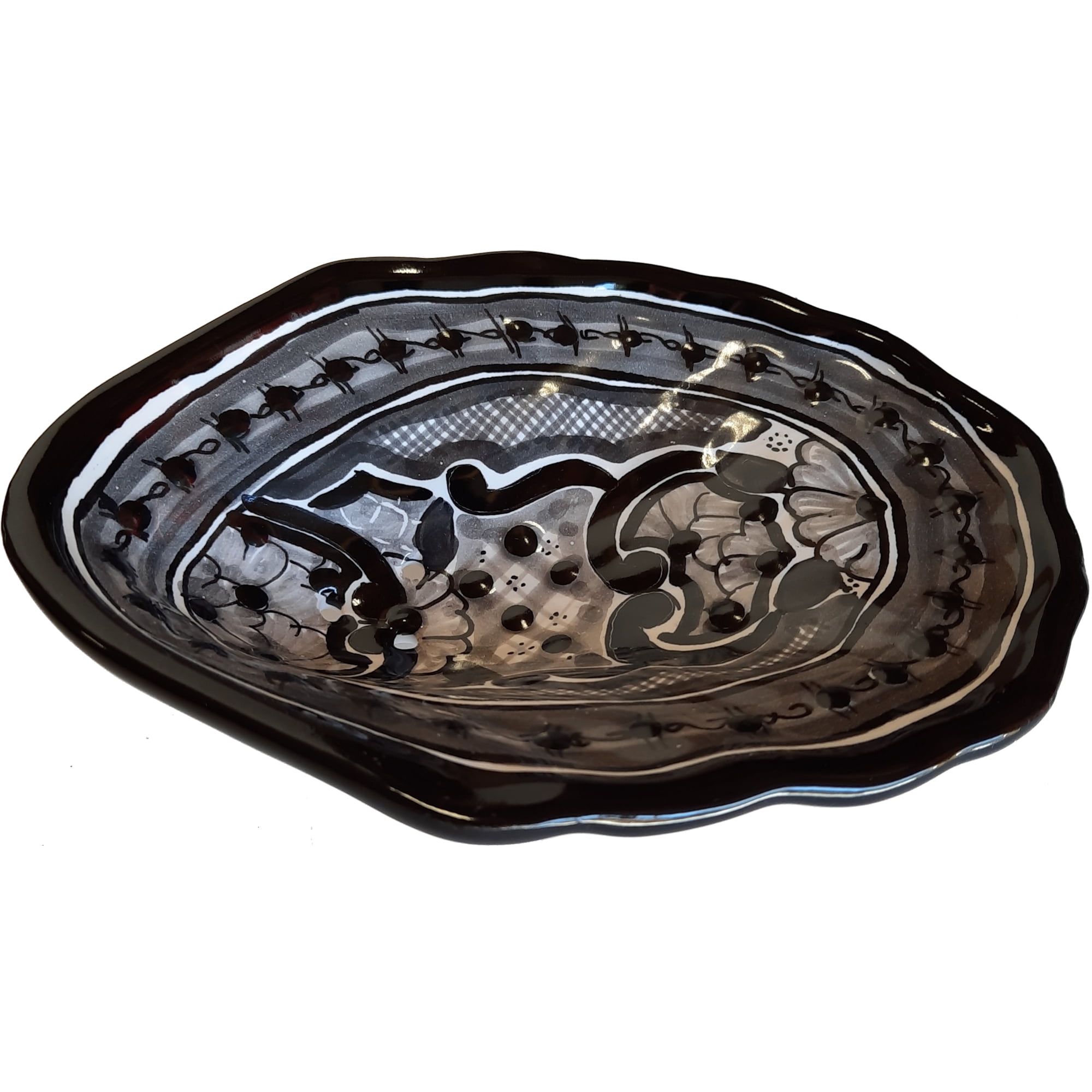 Mexican Handmade Talavera Analco Ceramic Bathroom Soap Dish - Walmart.com