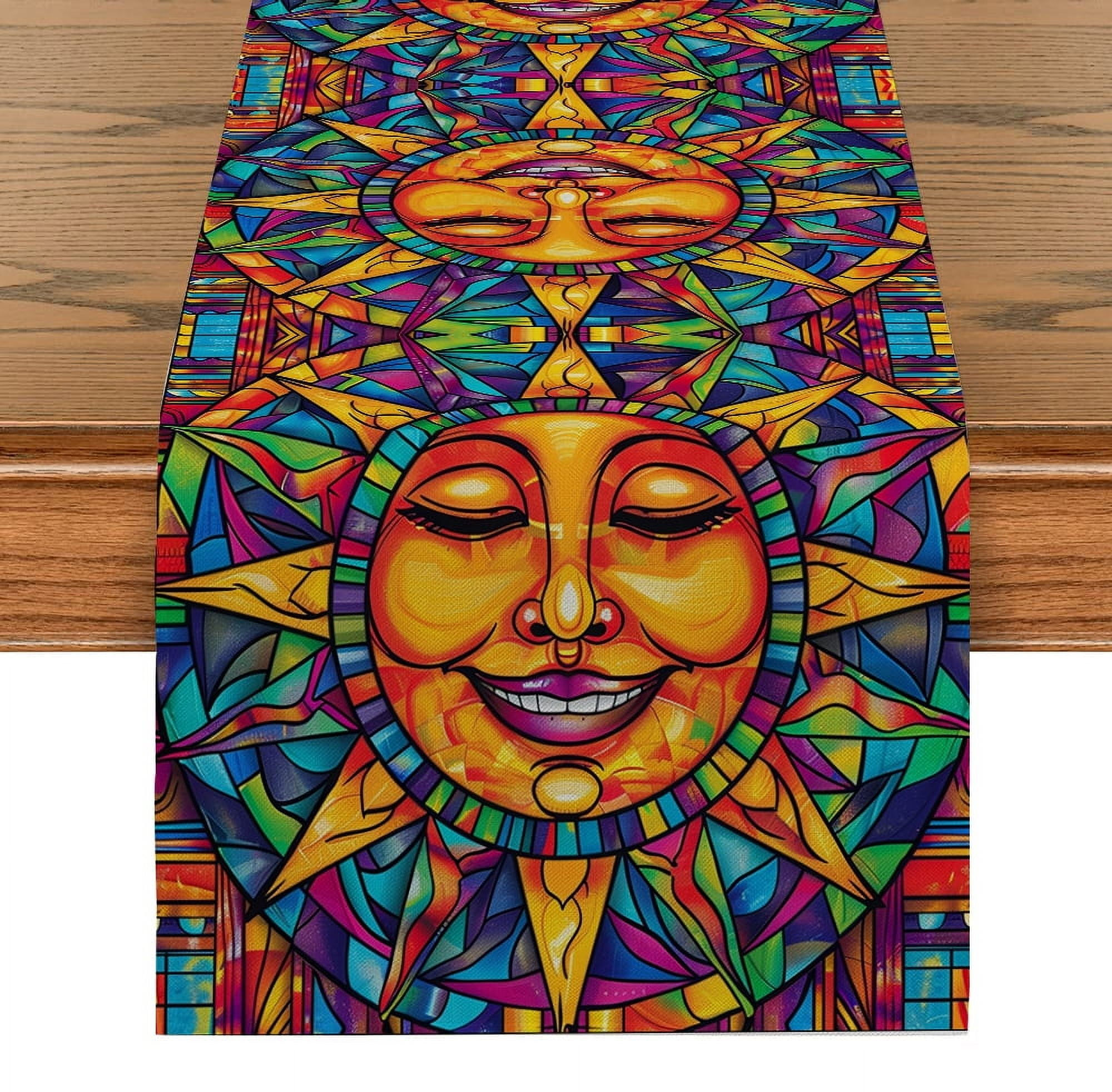 Mexican May Five Ethnic Wind Abstract Table Runners Dresser Table r Farmhouse Dining Table ...