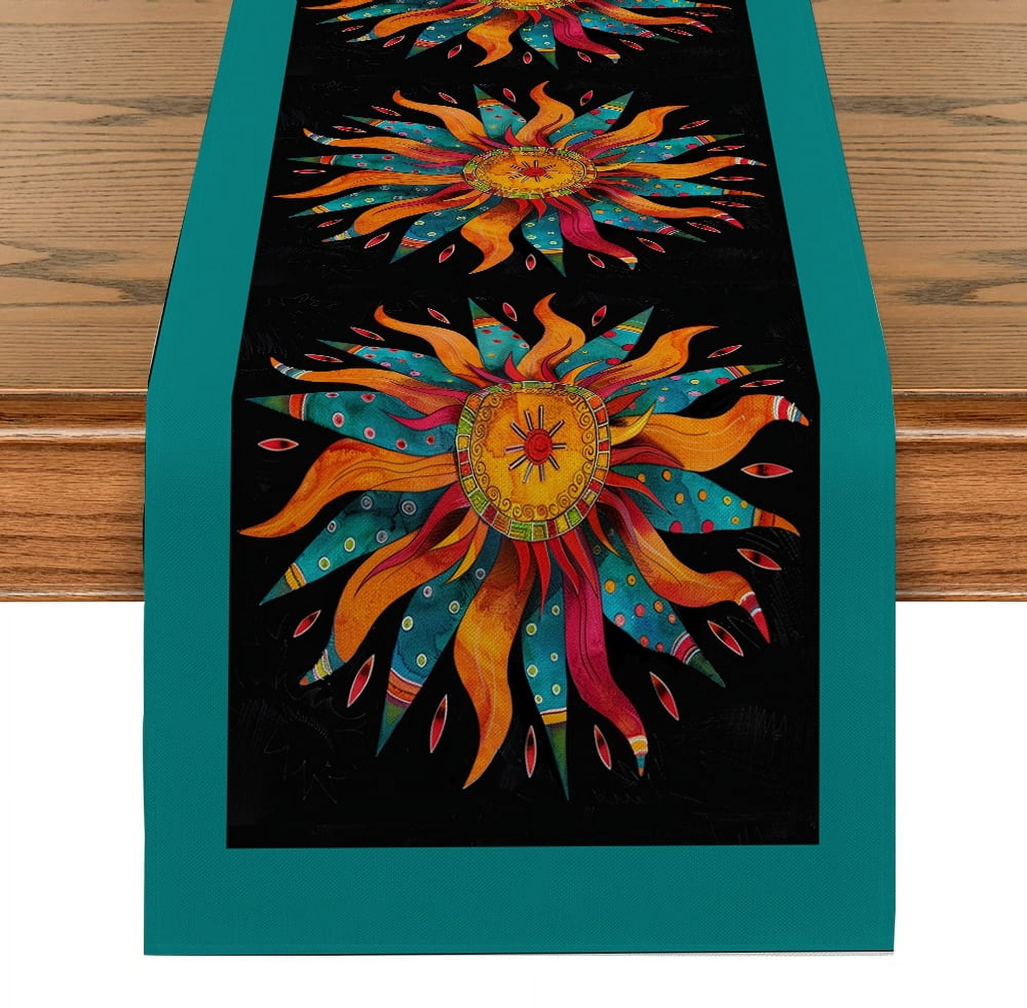 Mexican May Five Table Flags Ethnic Style Abstract Sun Kitchen Table ...