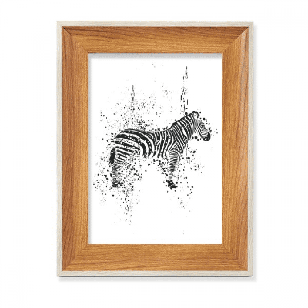 Mexican Pinto Simple Black And White Desktop Wooden Photo Frame Display ...