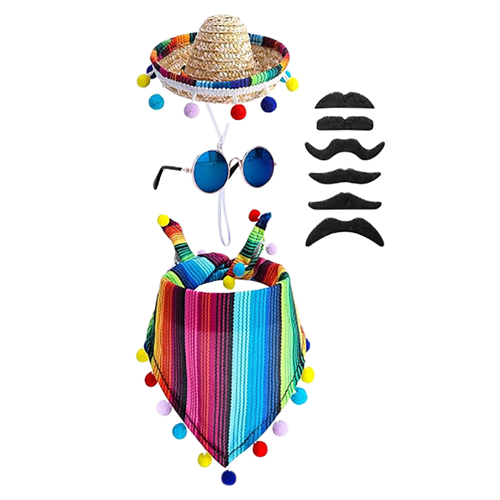 Mexican Porch Goose Outfits, 23"/ 17" Lawn Goose Statue Clothes for ...