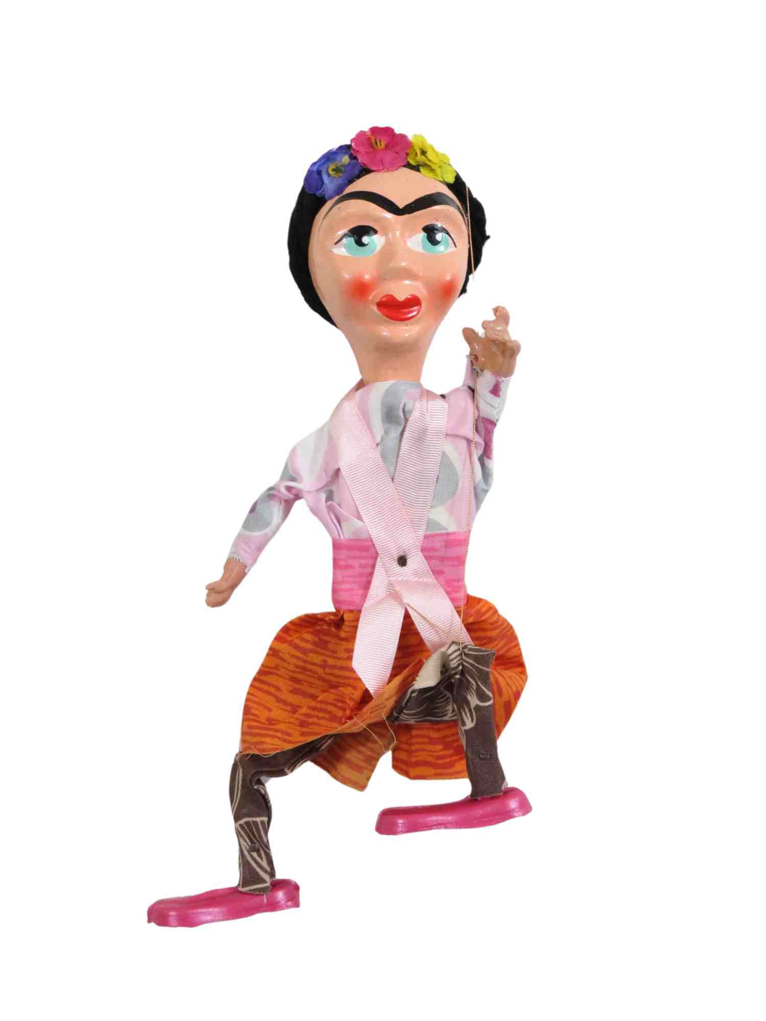 Mexican Puppet Marionette with Strings Frida Titere Mexicano - Walmart.com