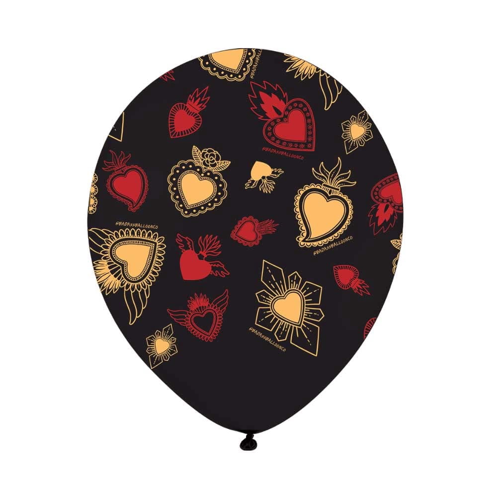 Mexican Sacred Hearts - Dia De Los Muertos Balloons | Day of the Death ...