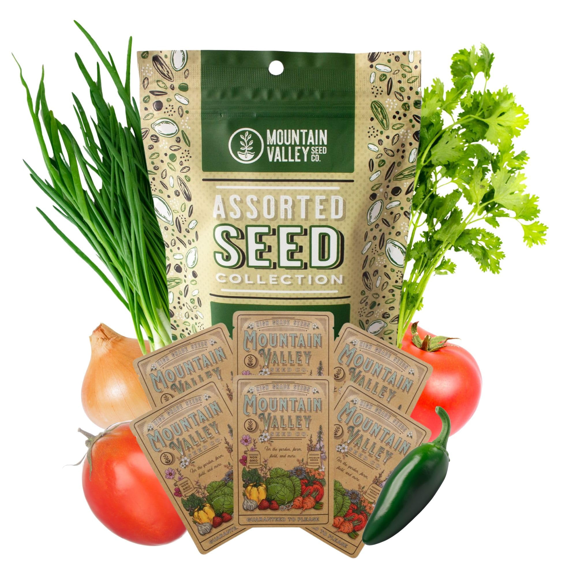 Mexican Salsa Garden Seed Collection - Basic Assortment - 6 Non-GMO ...