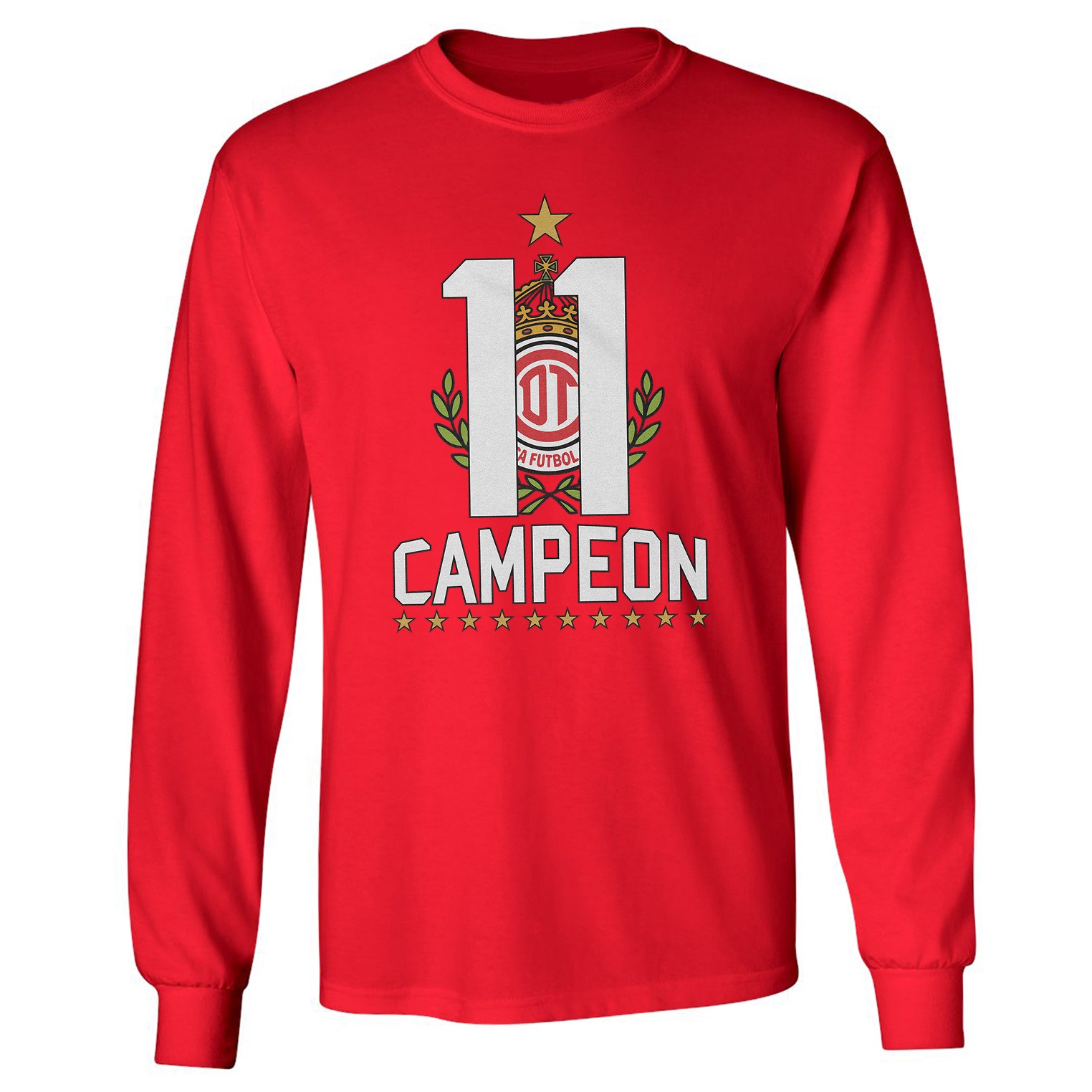 Mexican Soccer Champion Tribute - Toluca Campeon Fans Long Sleeve T ...