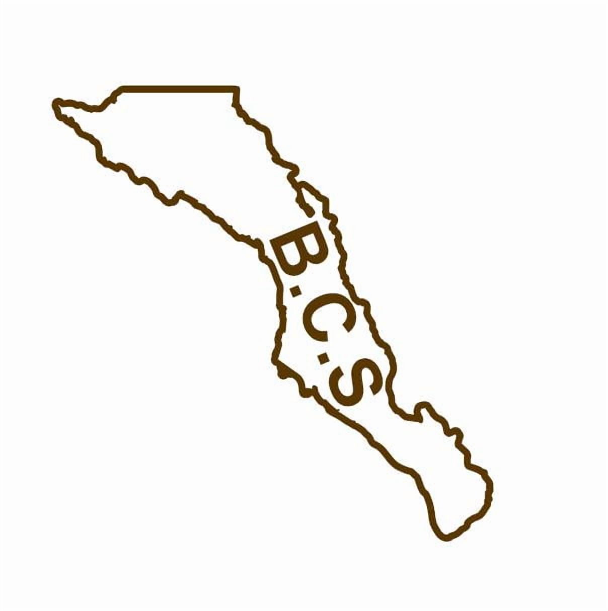 Mexican State Map Outline Baja California Sur Vinyl Decal Sticker UV ...