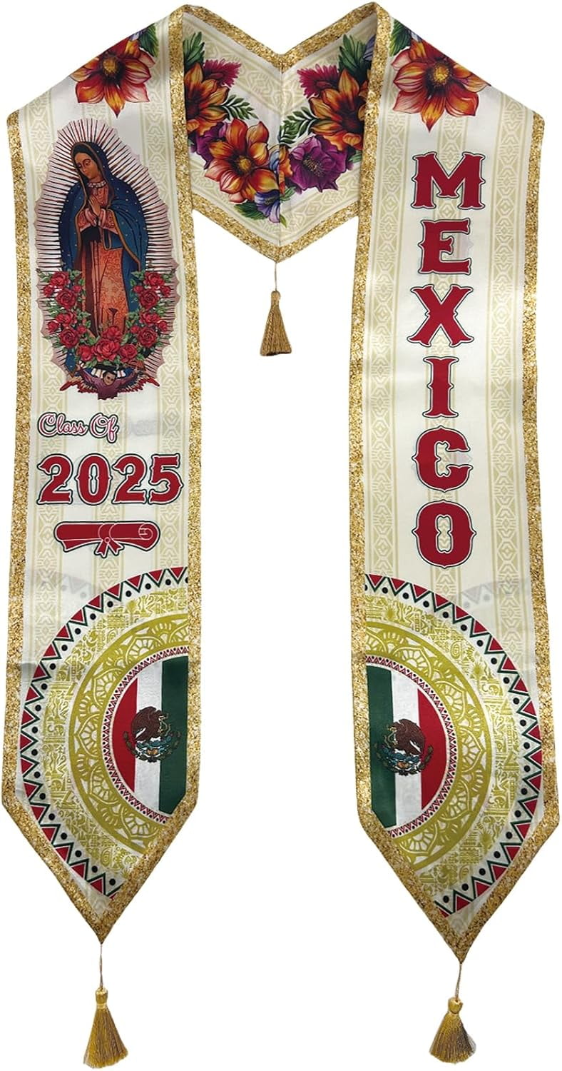 Mexican Stoles for Graduation 2025 Mexican American Graduation Sash ...