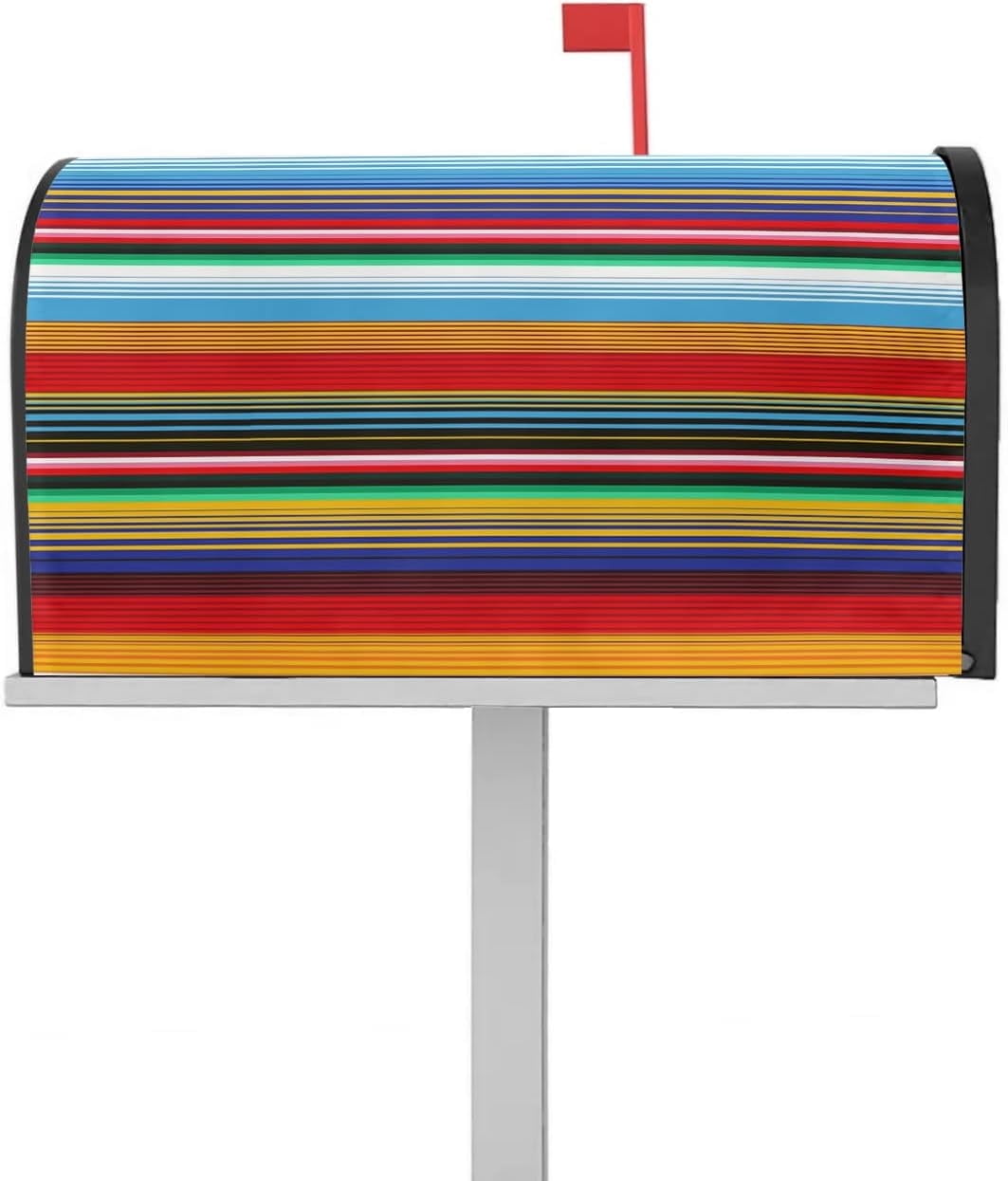 Mexican Stripes Magnetic Mailbox Cover - Mexican Themed Colorful ...