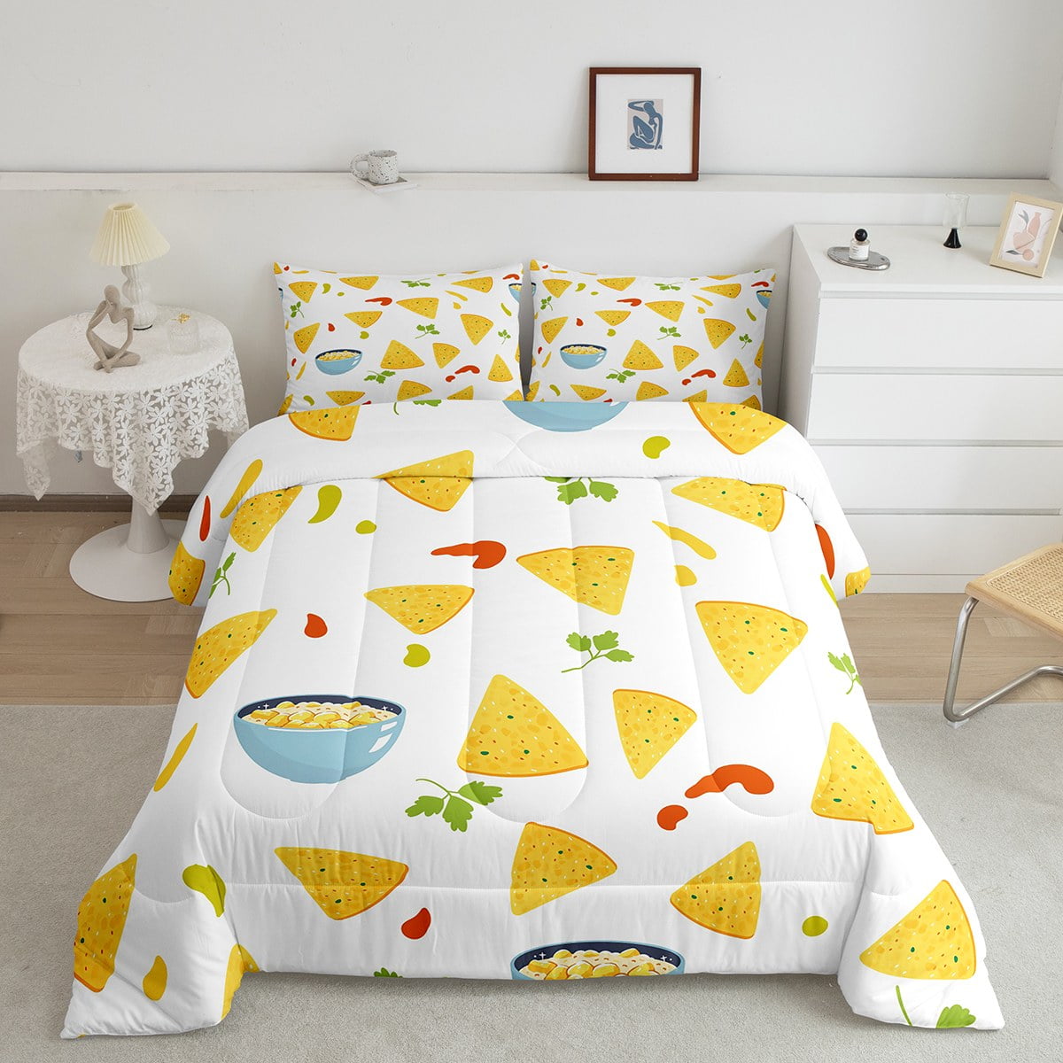 Mexican Style Bedding Sets Latin Food Tacos Corns Rice Comforter, Cinco ...