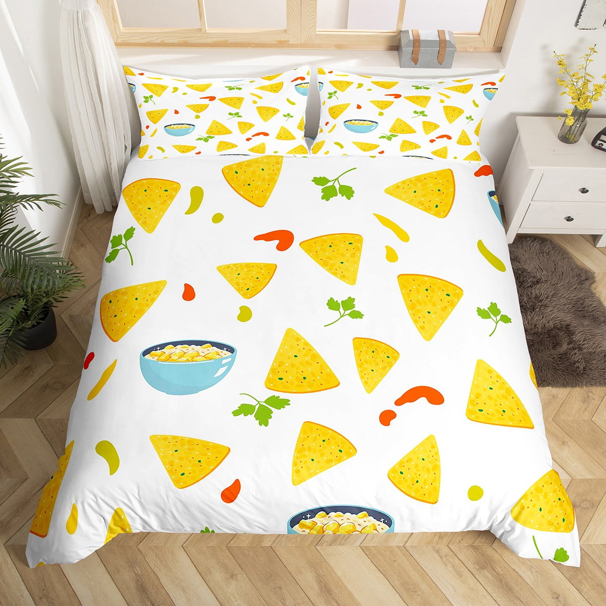 Mexican Style Bedding Sets Latin Food Tacos Corns Rice Comforter Cover ...