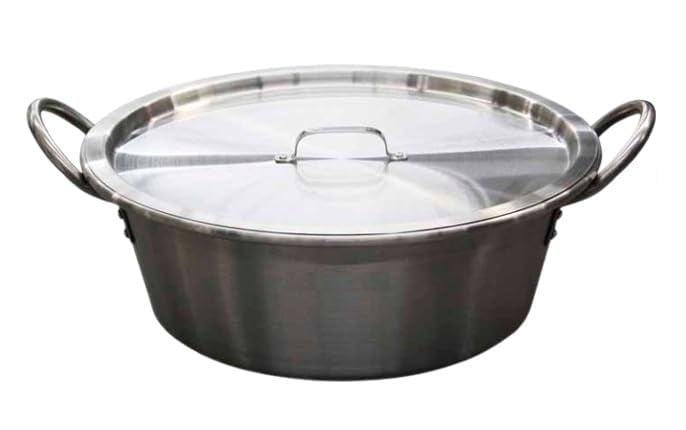 Mexican Style Cazo Extra Large 21'' Stainless Steel With Lid Pot Pan ...