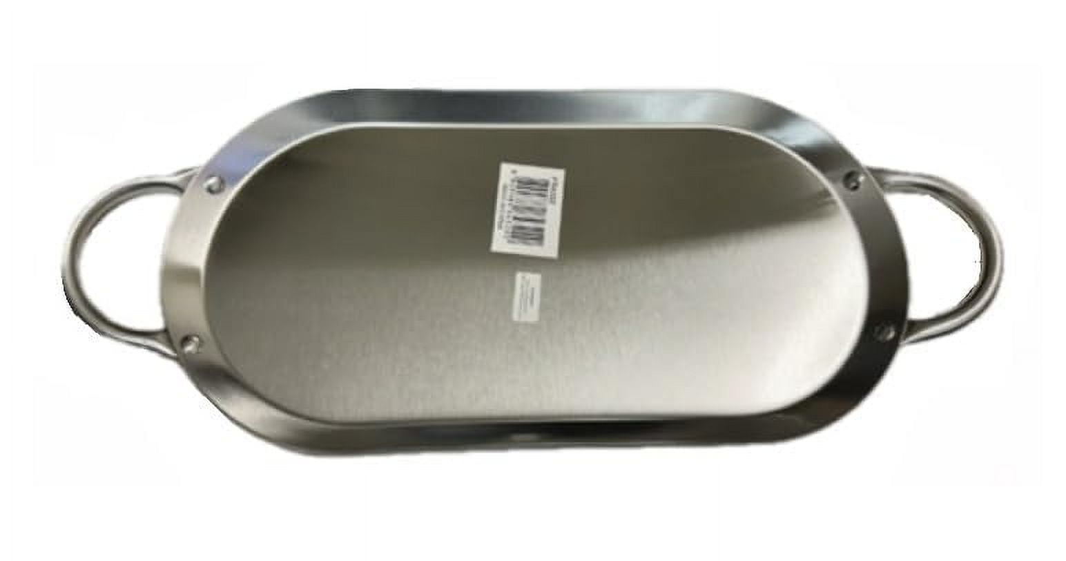 Mexican Style Comal Plano Griddle Acero Flat Grill Stainless Steel Oval ...