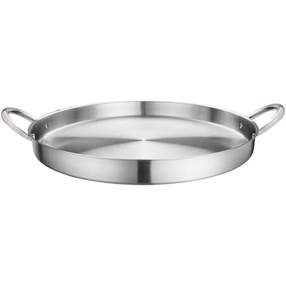 Mexican Style Extra Large Stainless steel flat surface Round Redondo ...