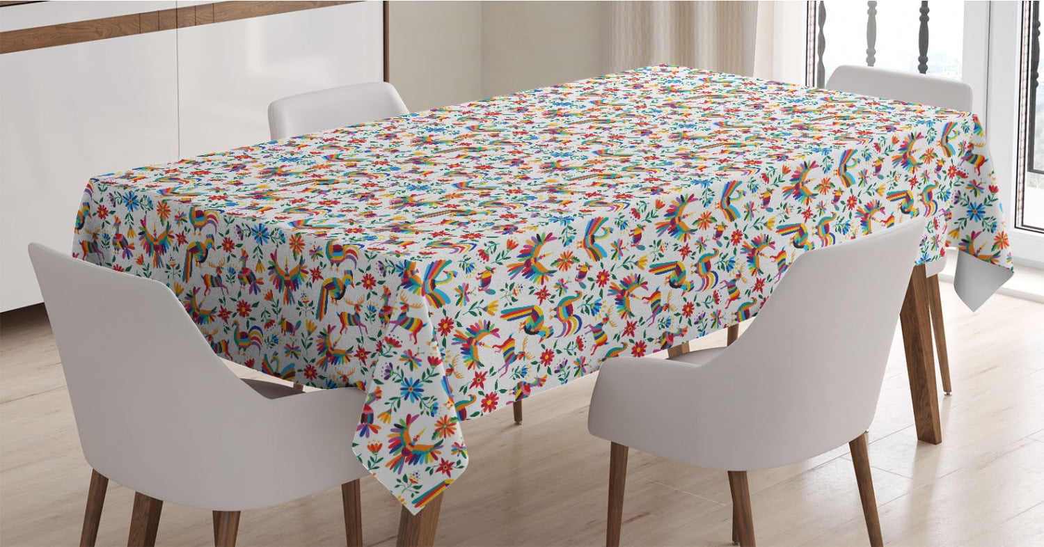 Mexican Tablecloth, Traditional Latin American Art Design Natural ...