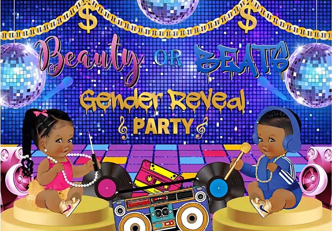 Mexican Taco Baby Shower Backdrop Green Cactus Sandwich Cowboy Hat ...